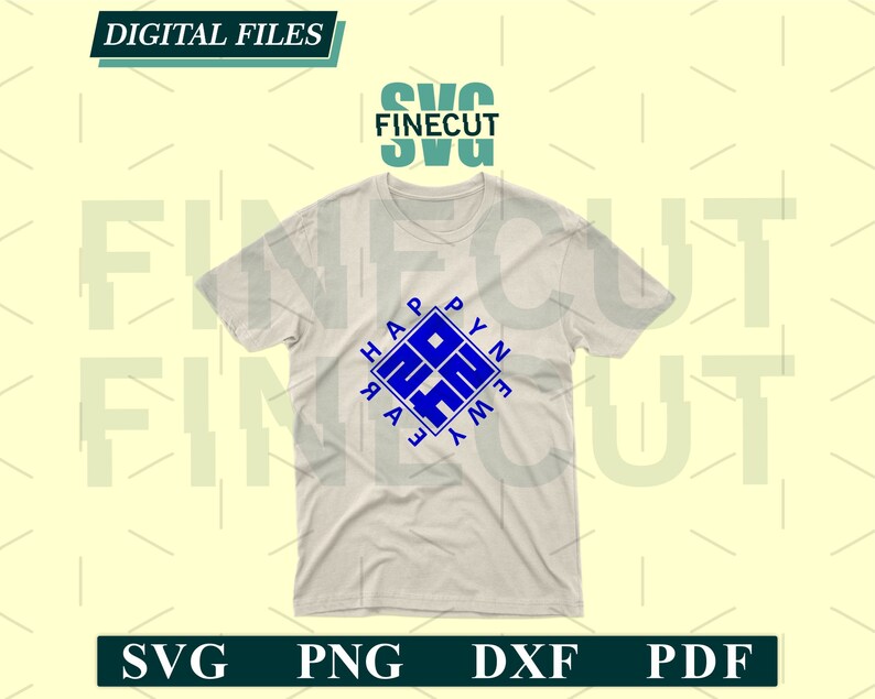 2024 Monogram SVG Set New Year Digital Download, New Year 2024 Vector ...