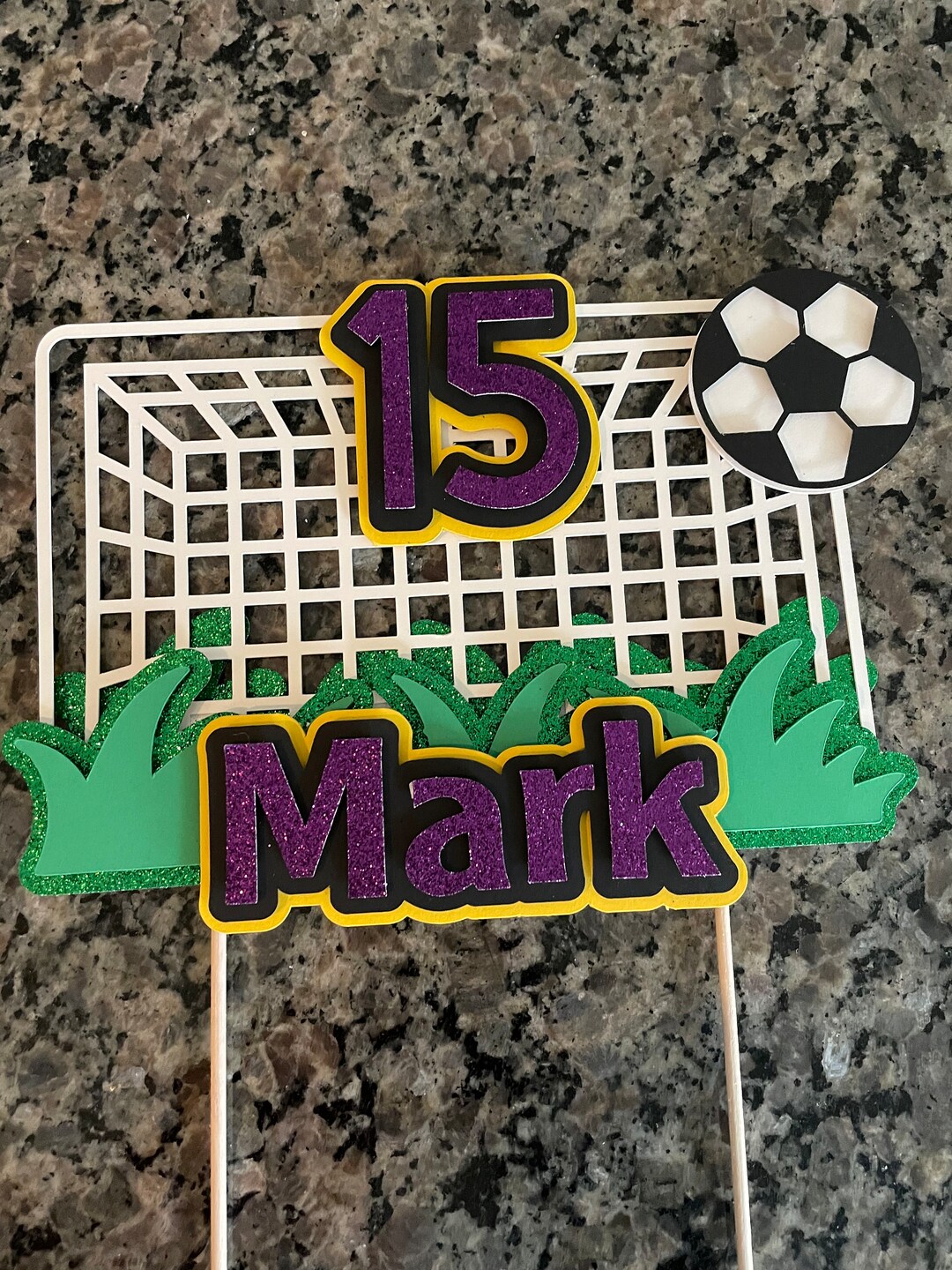 Soccer Cake Topper - Etsy