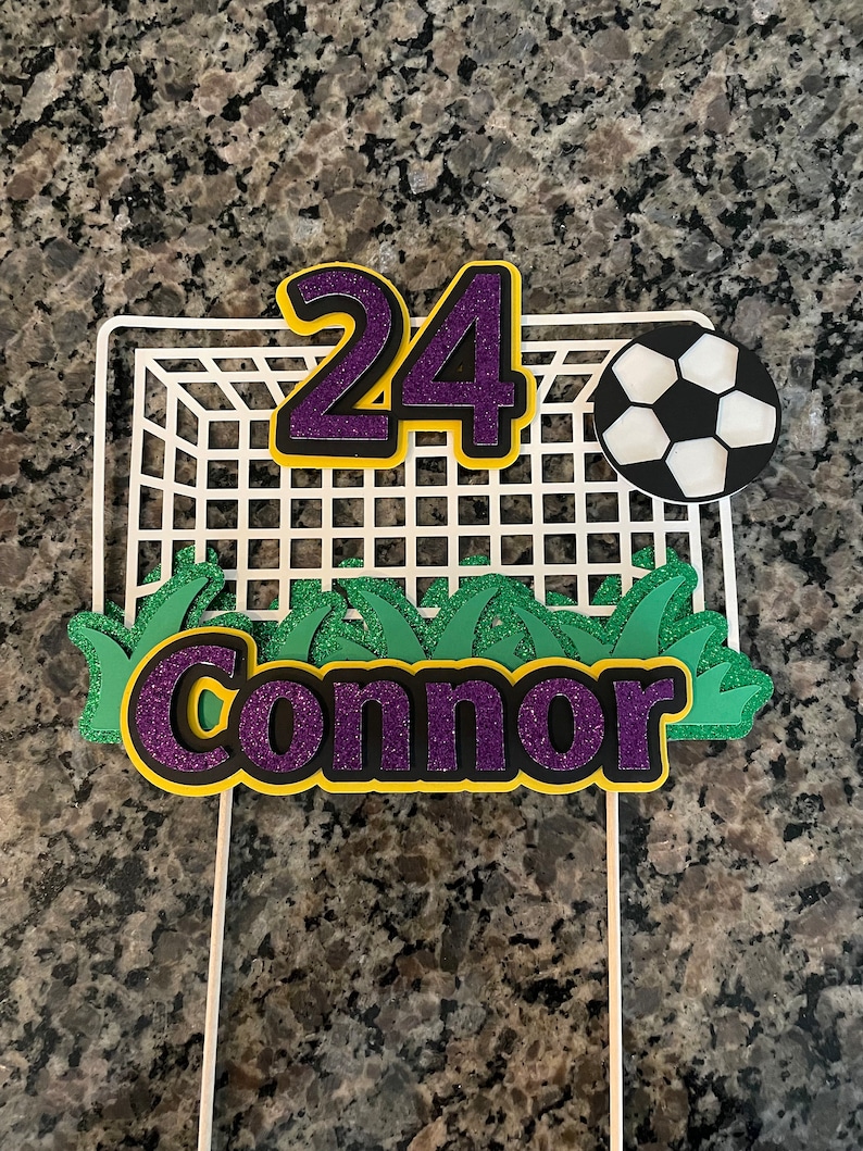 Soccer Cake Topper - Etsy