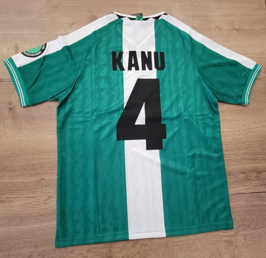 NIGERIA Jersey 1996 Vintage 4 KANU NIKE Football Jersey Size L - Etsy