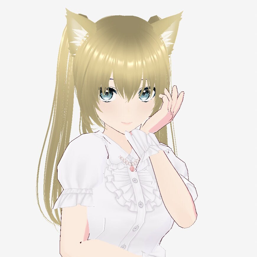 Premade Cat Vtuber Model (3D) - Etsy