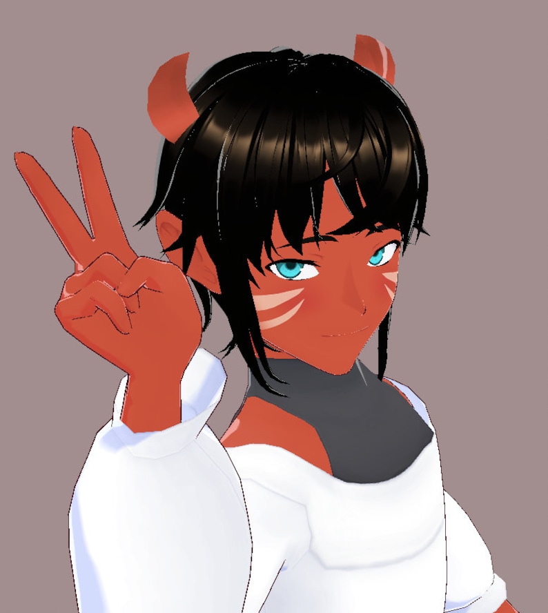 Premade Devil Vtuber Model (3D) - Etsy