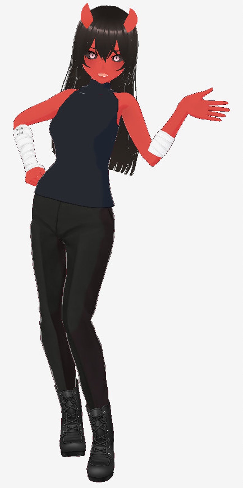 Premade Devil Vtuber Model (3D) - Etsy