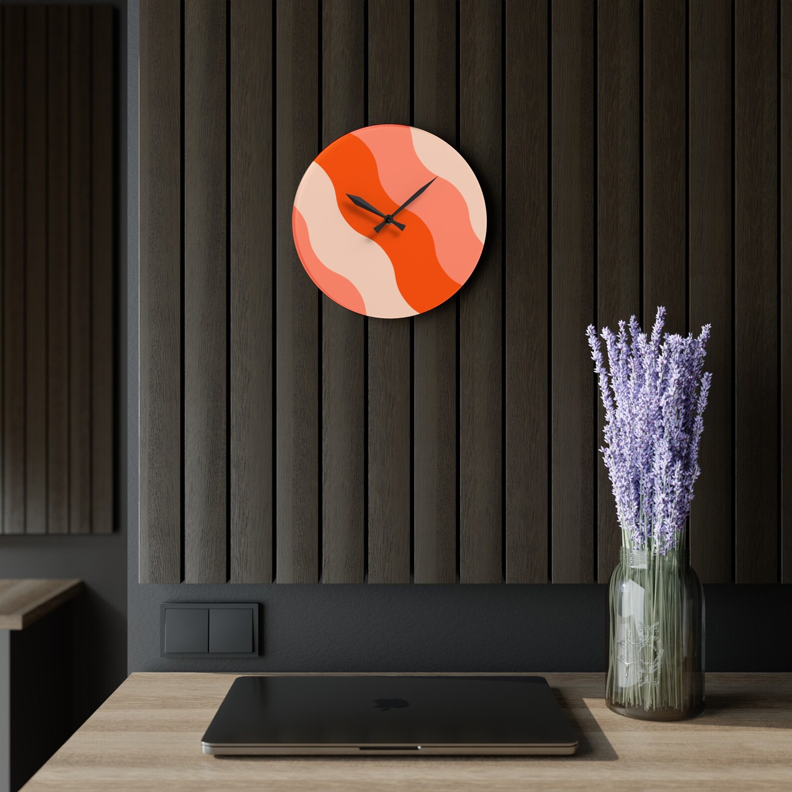 Modern Wall Clock Minimalist Wall Clock Funky Wall Clock Kitchen Wall ...