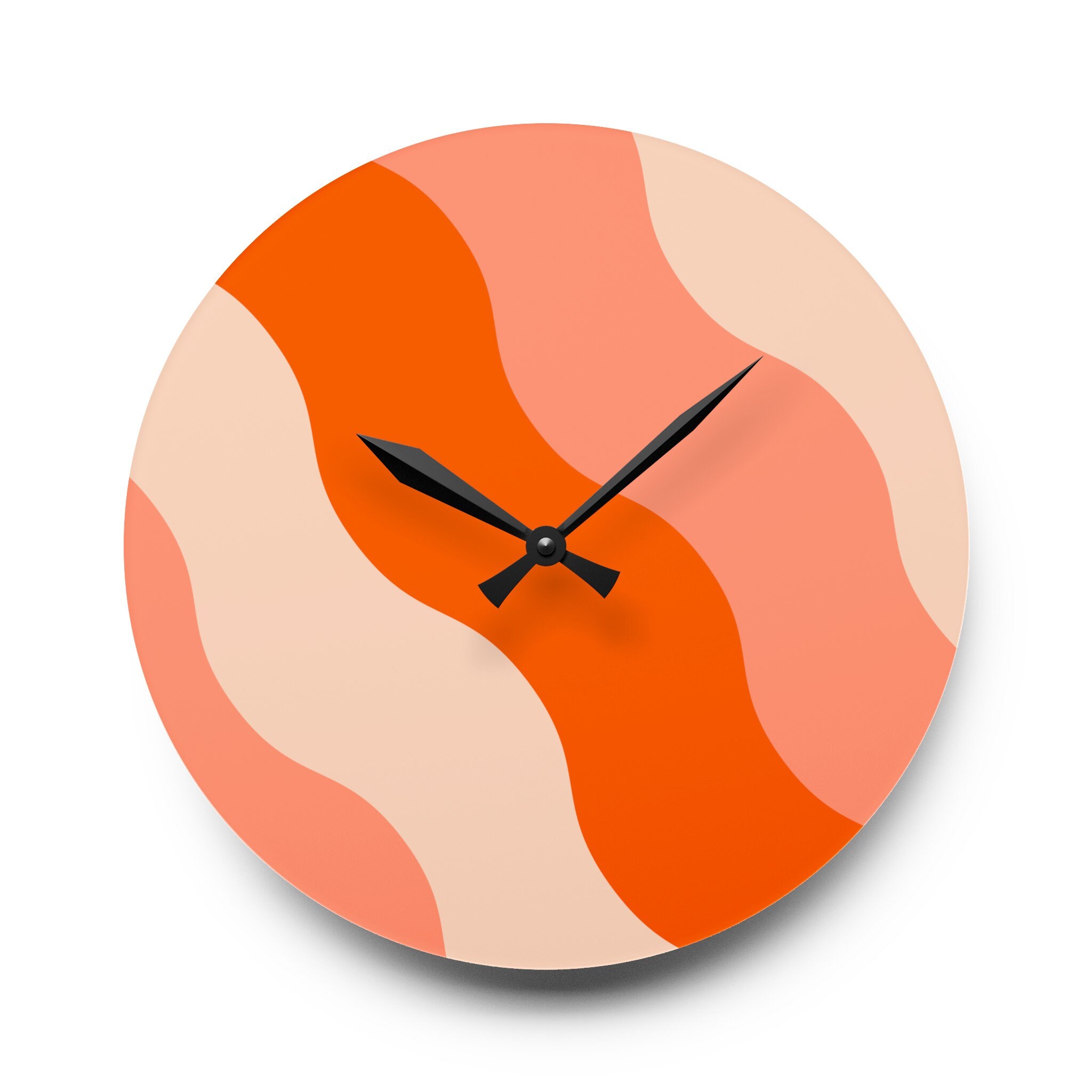 Modern Wall Clock Minimalist Wall Clock Funky Wall Clock Kitchen Wall ...