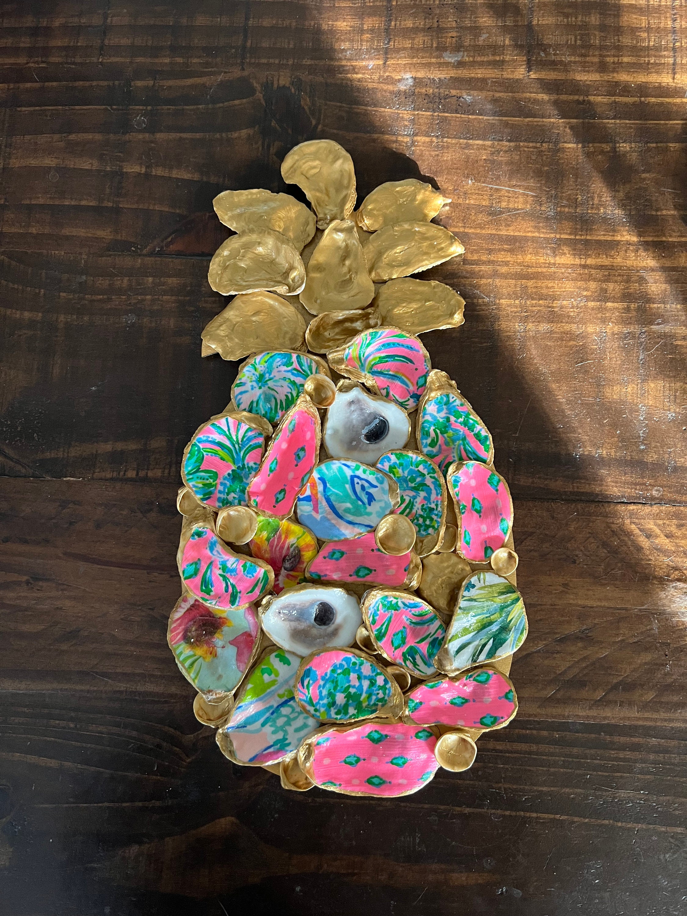 Lilly Inspired Coastal Oyster Pineapple - Etsy