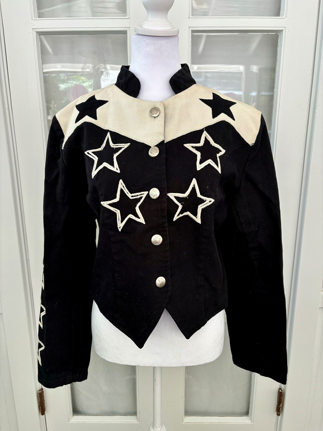 Vintage Dont Mess With Texas Western Star Jacket Size Medium Cowgirl ...