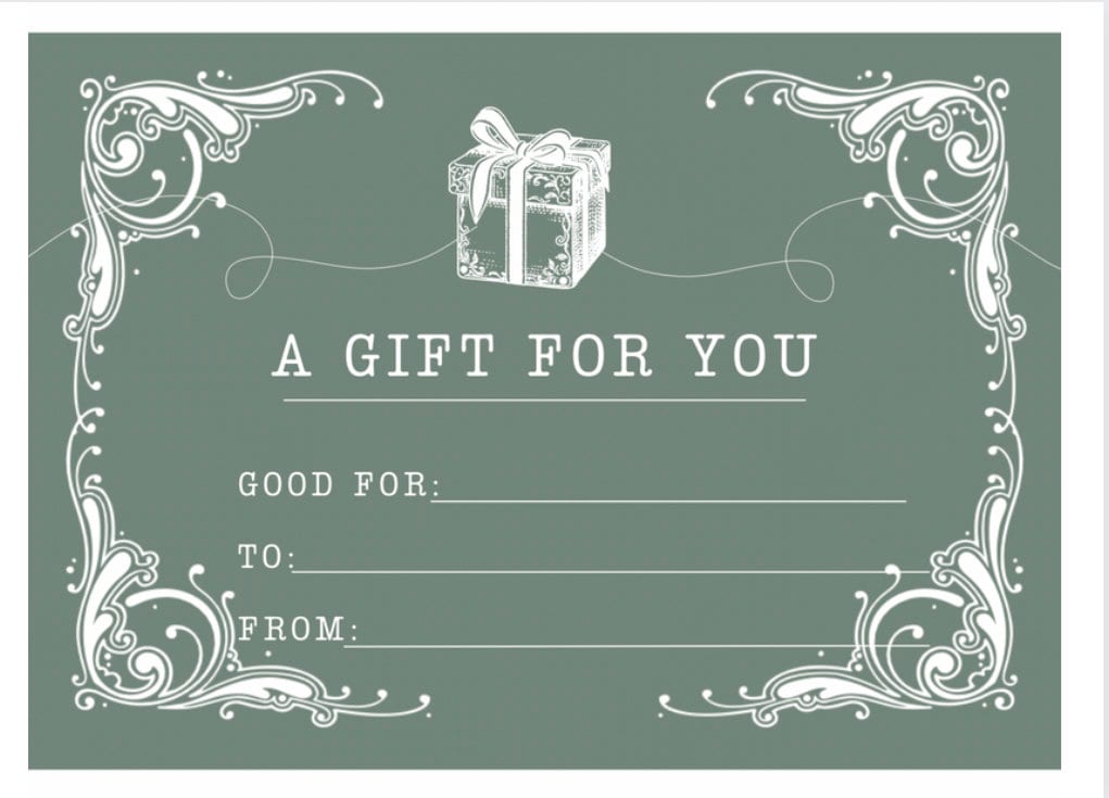 Gift Certificates to Fill in Templates for 8.5x11 and 2-5x7 Inch Sizes ...