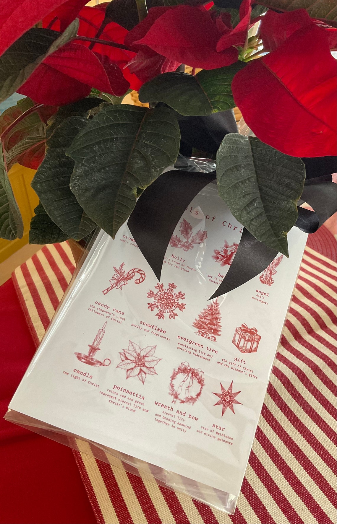 Symbols of Christmas Print With 12 Traditional Graphics and Meanings ...