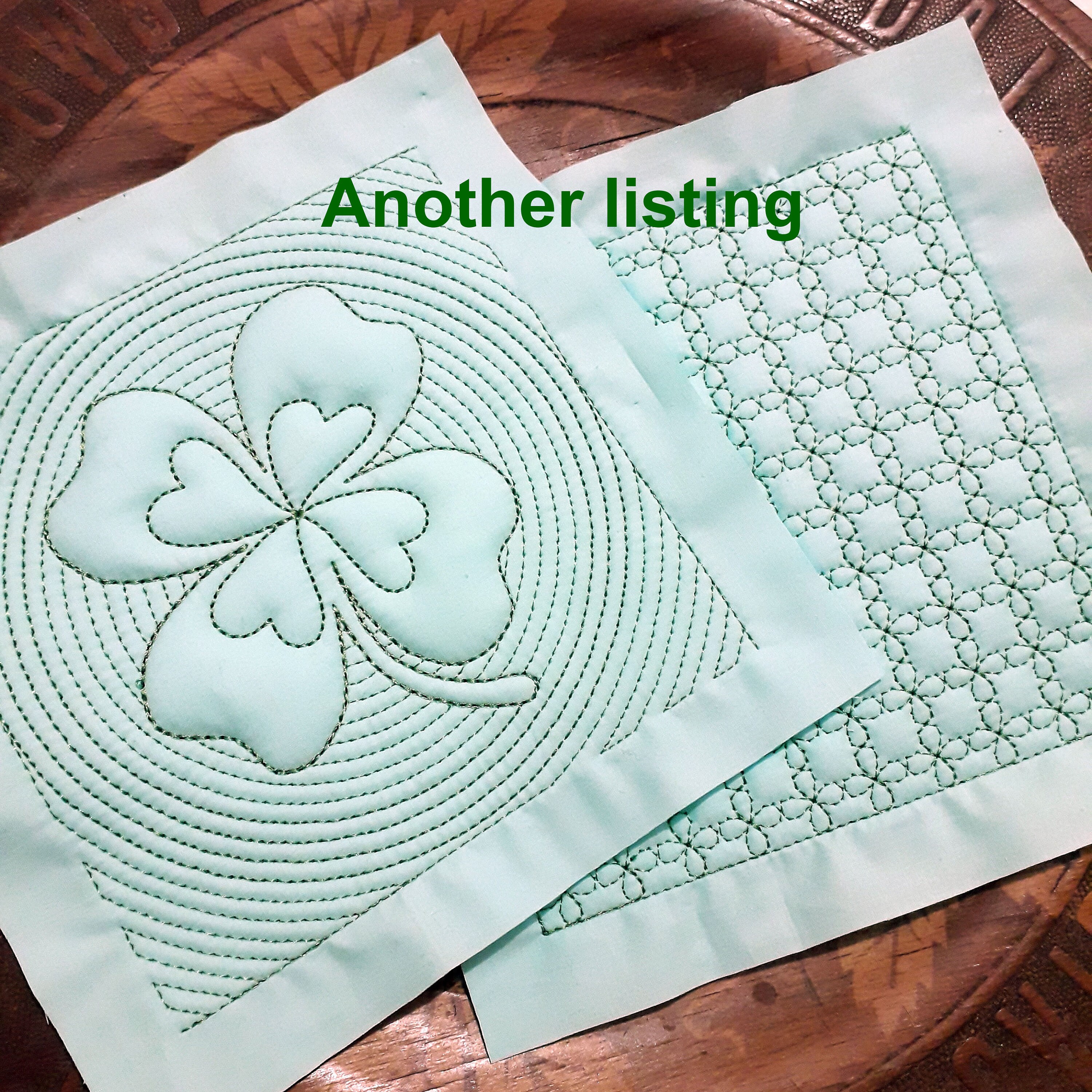 Shamrock Quilting , Clover ITH Digital Block — Machine Embroidery ...