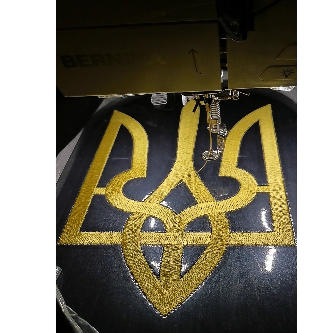 Tryzub (trident) Ukrainian State Symbol, Big Sizes. Machine Embroidery ...