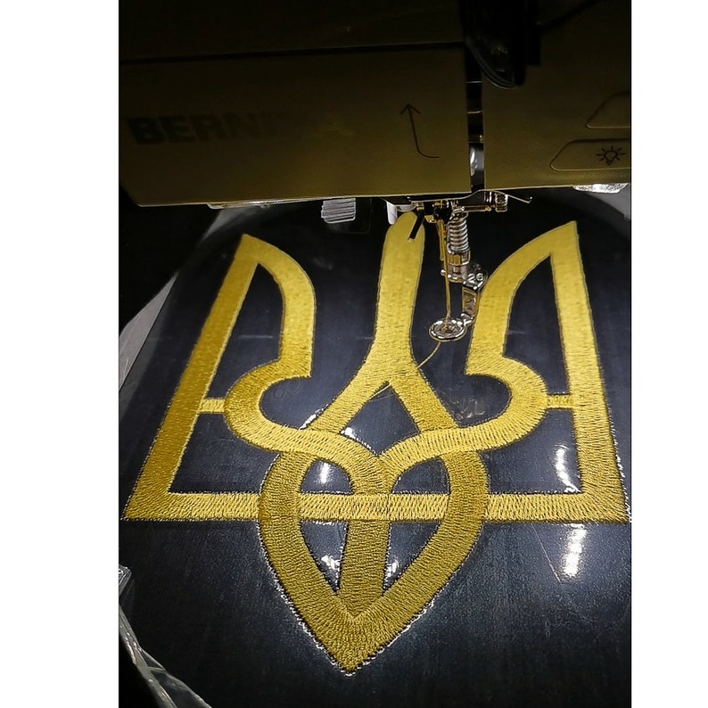 Tryzub (trident) Ukrainian State Symbol, Big Sizes. Machine Embroidery ...