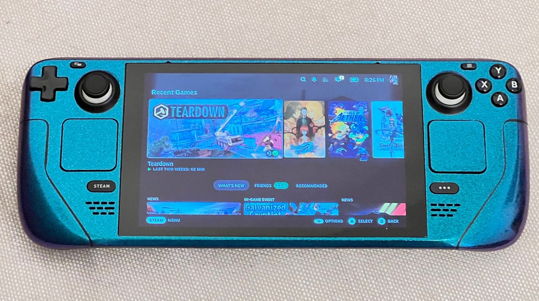 Chameleon Blue - Steam Deck OLED/LCD Skin/wrap. High Quality Automotive ...