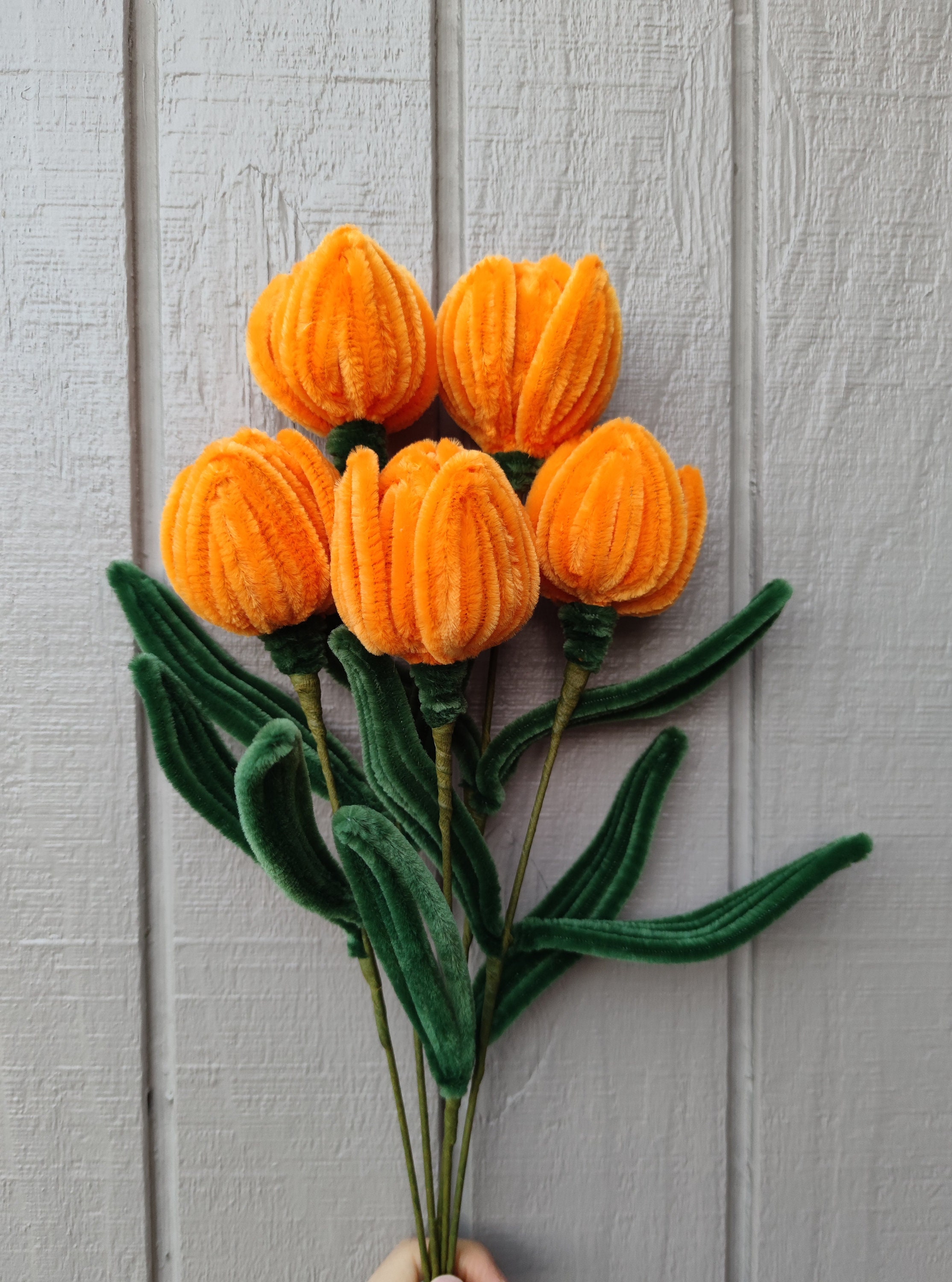 Whimsical Tulip Bouquet - Handcrafted Pipe Cleaners for a Unique and ...