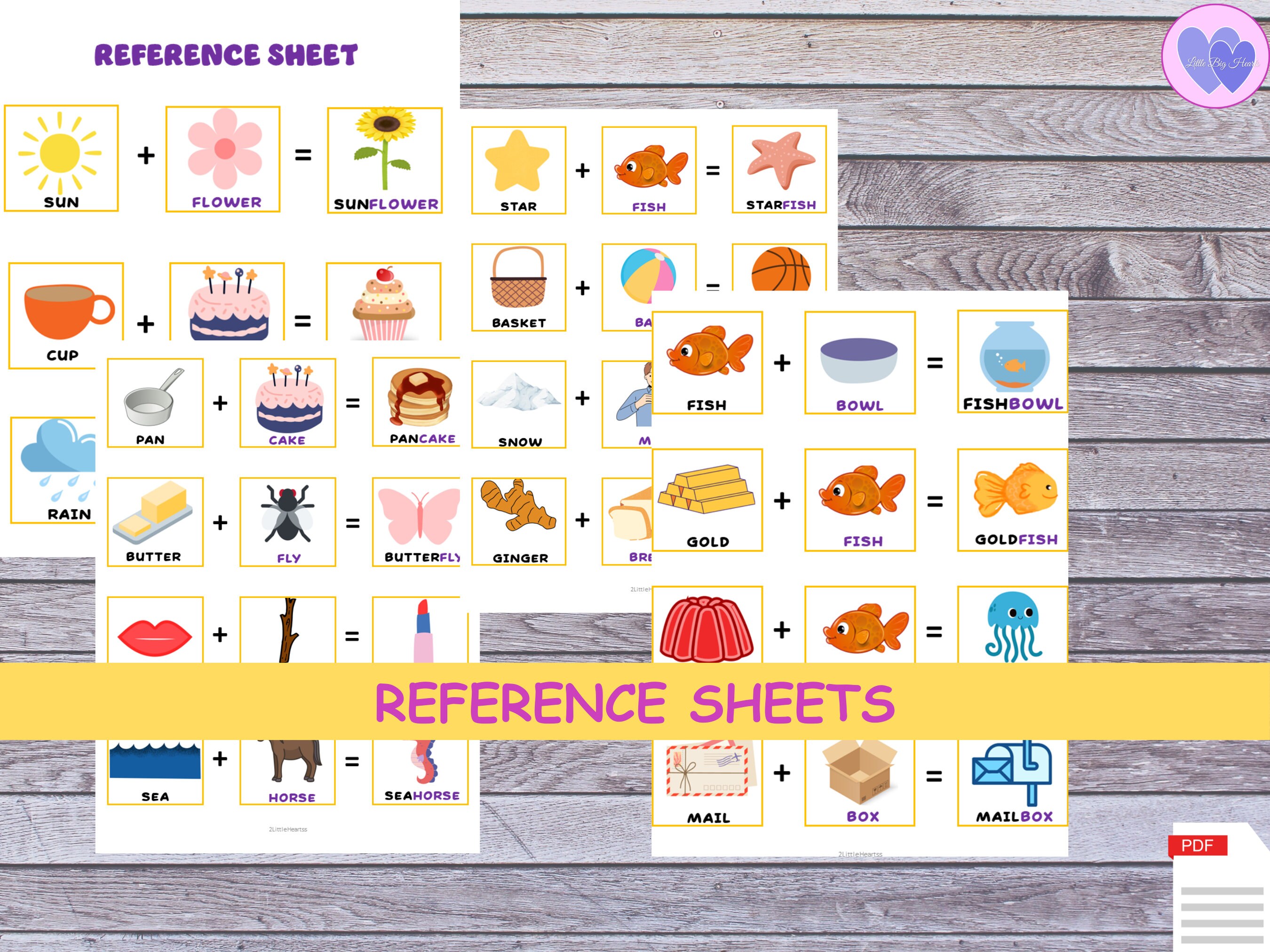 Compound Words Busy Book Printable Pages, Toddler, Preschool ...
