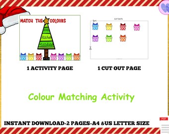 Color Matching Activity - Etsy