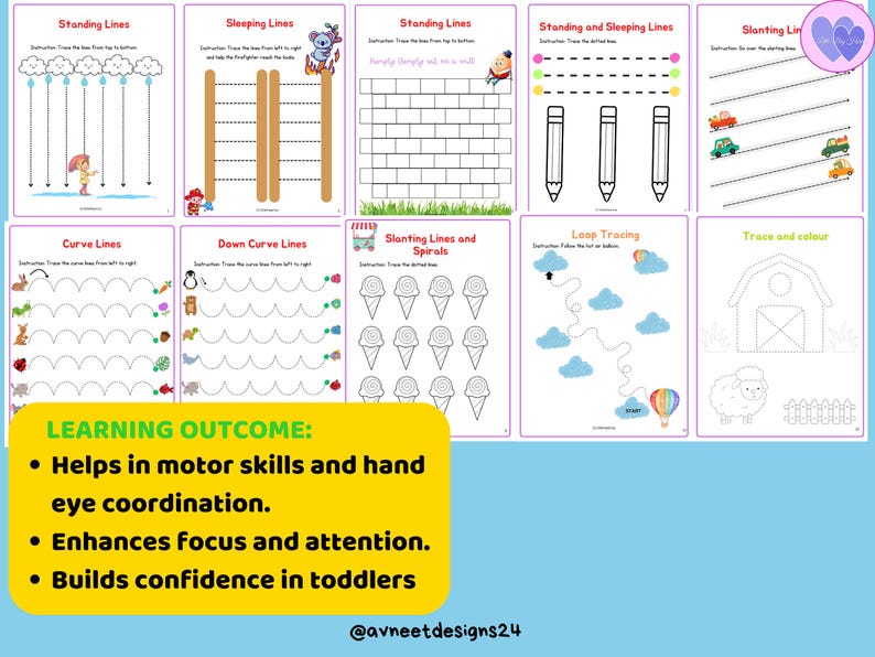 First Tracing Book , Prewriting Printable, Prewriting Practice ...