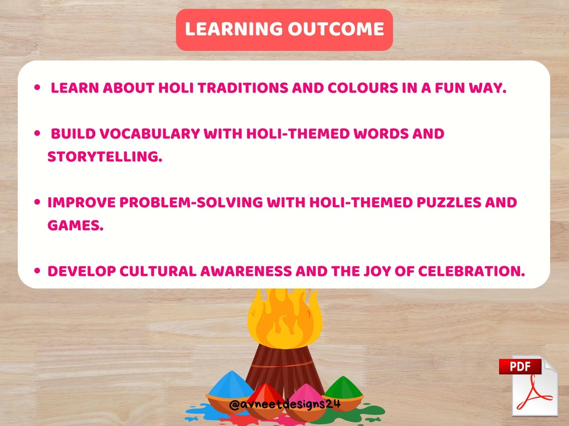 Holi Activity Bundle, Holi Coloring Pages, Printable Holi Themed ...