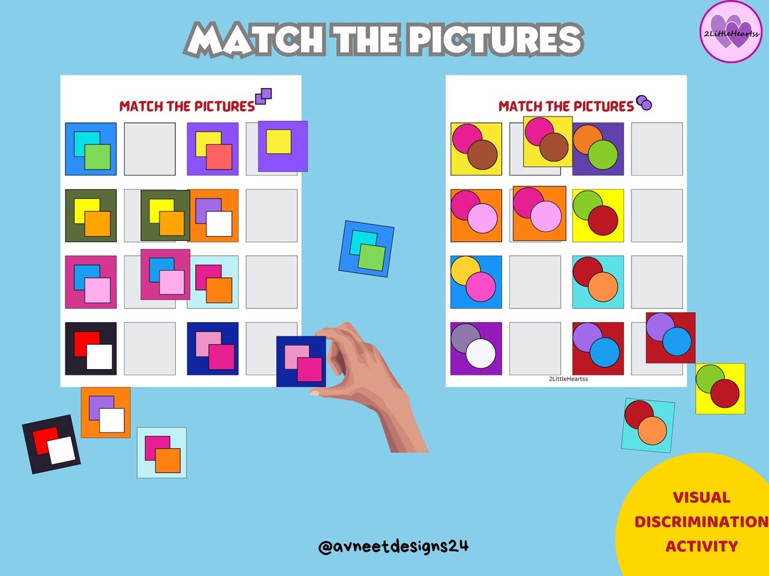 Pattern Matching Activity, Toddler Matching Cards, Preschool Printables ...