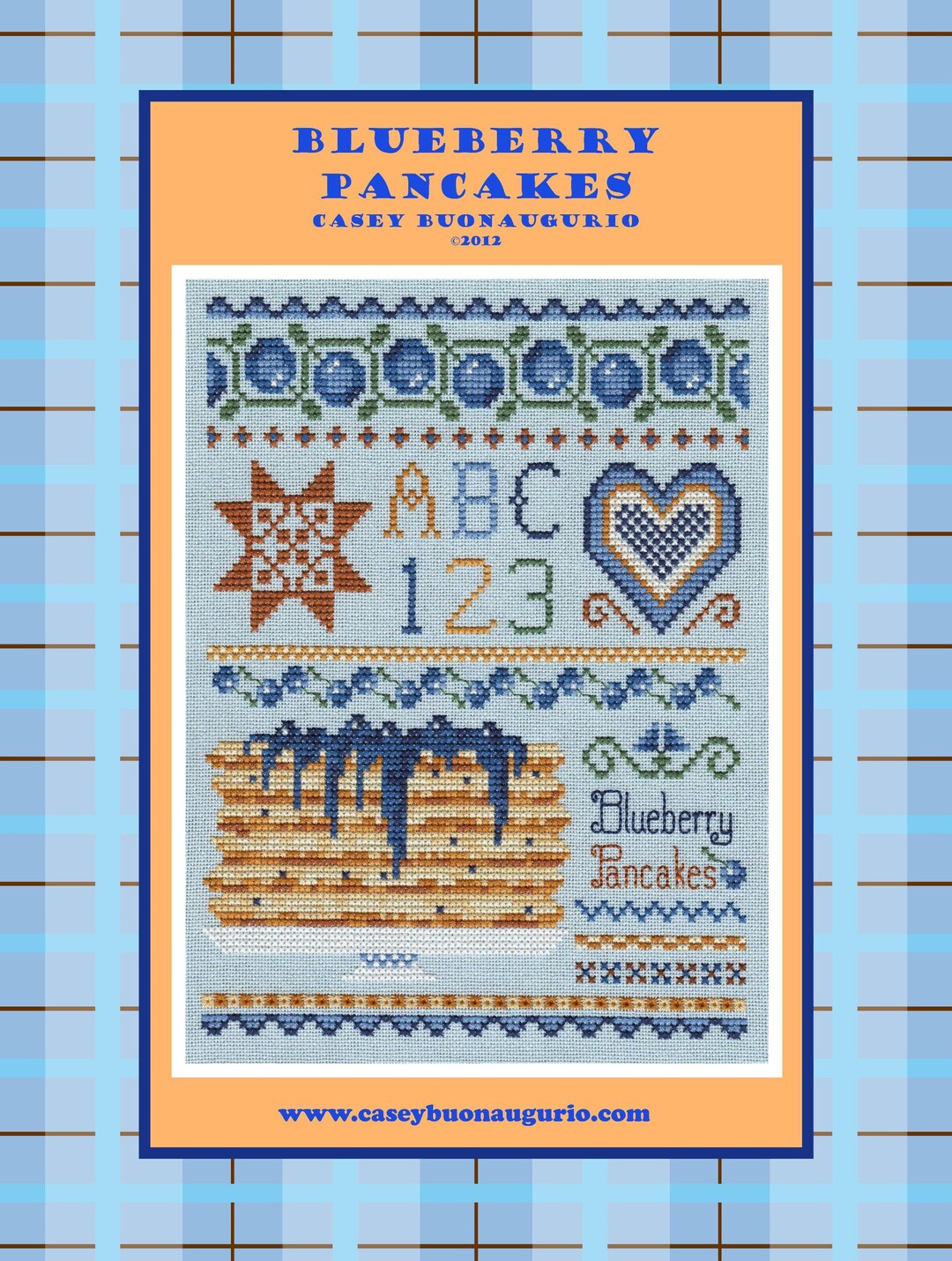 Blueberry Pancakes Sampler Chart - Etsy