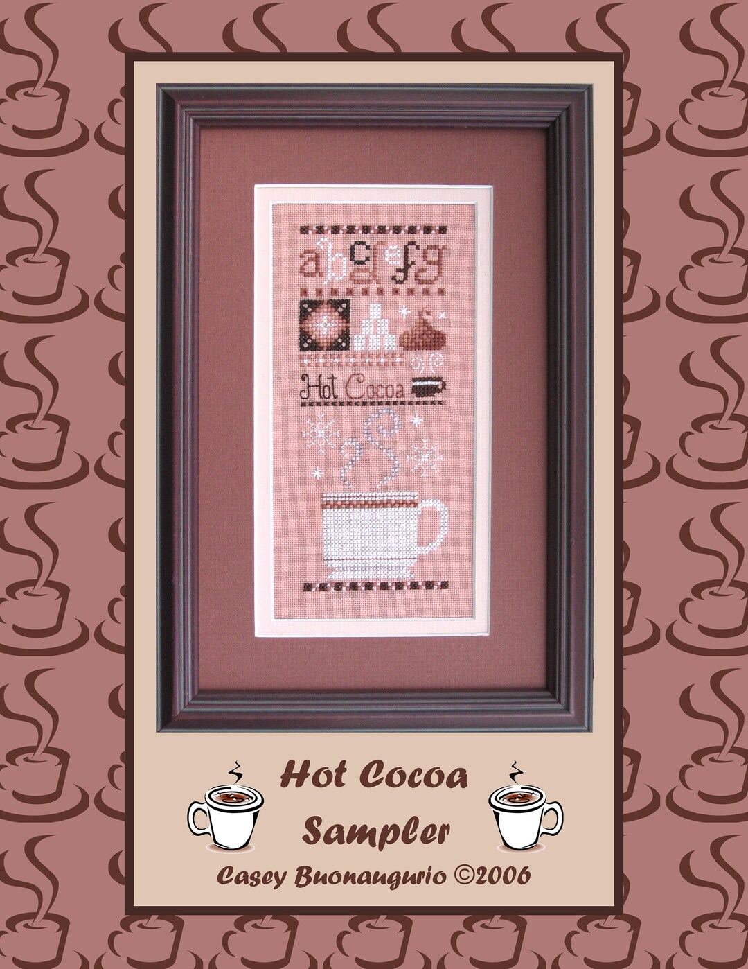 Hot Cocoa Sampler Cross Stitch Chart - Etsy
