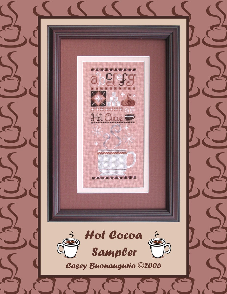 Hot Cocoa Sampler Cross Stitch Chart - Etsy