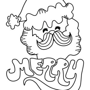 12 Christmas Coloring Pages - Etsy