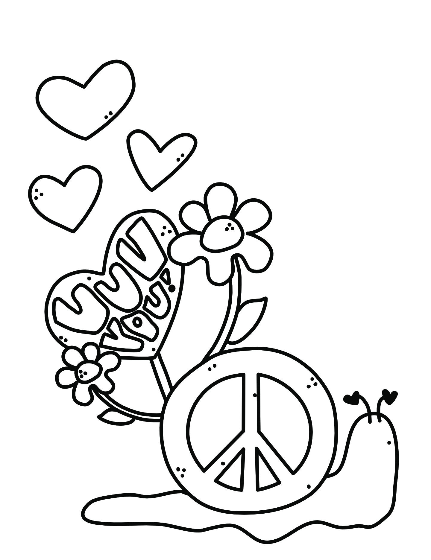7 GROOVY VALENTINE’S Day Coloring Pages - Etsy