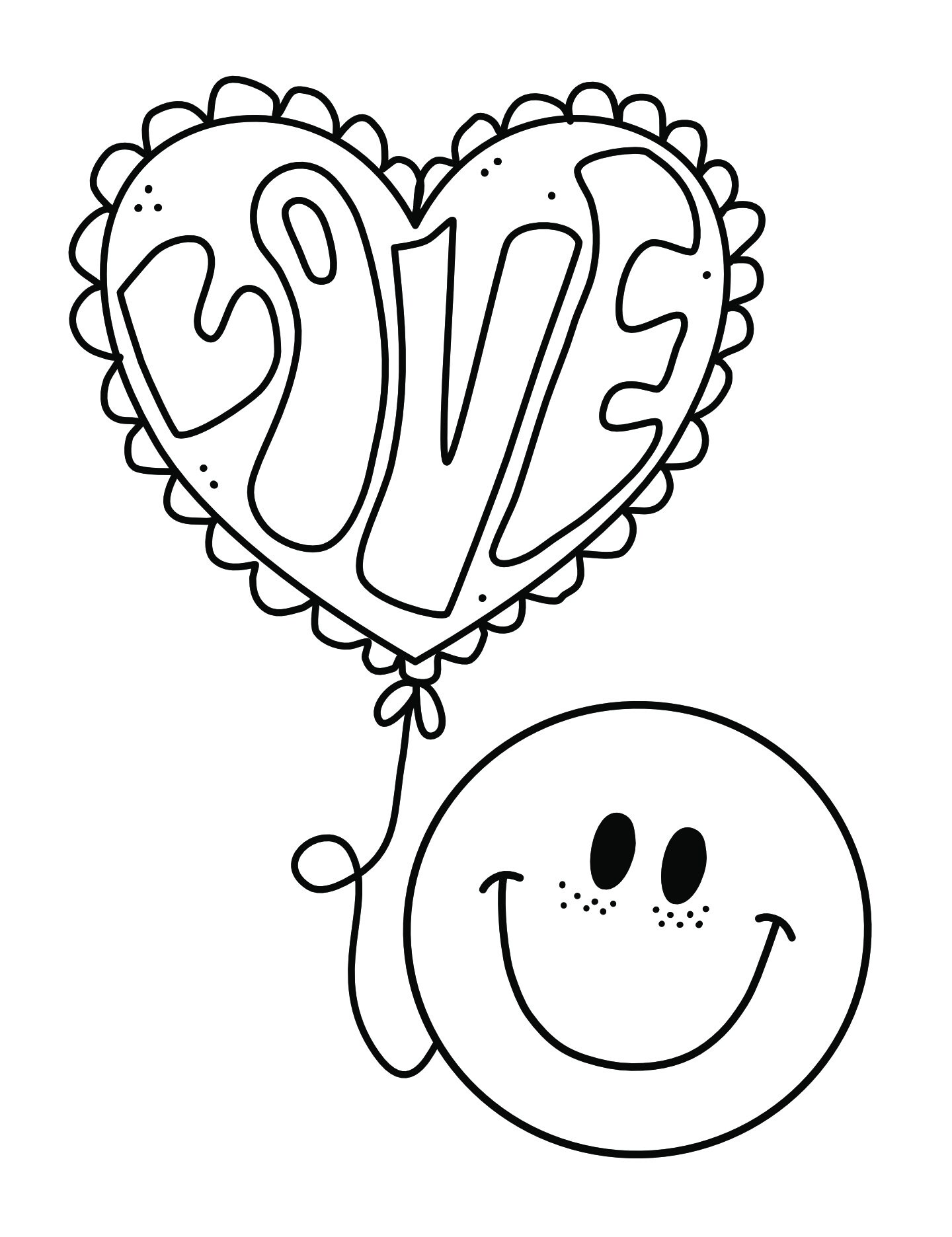 7 GROOVY VALENTINE’S Day Coloring Pages - Etsy