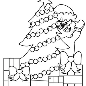 12 Christmas Coloring Pages - Etsy