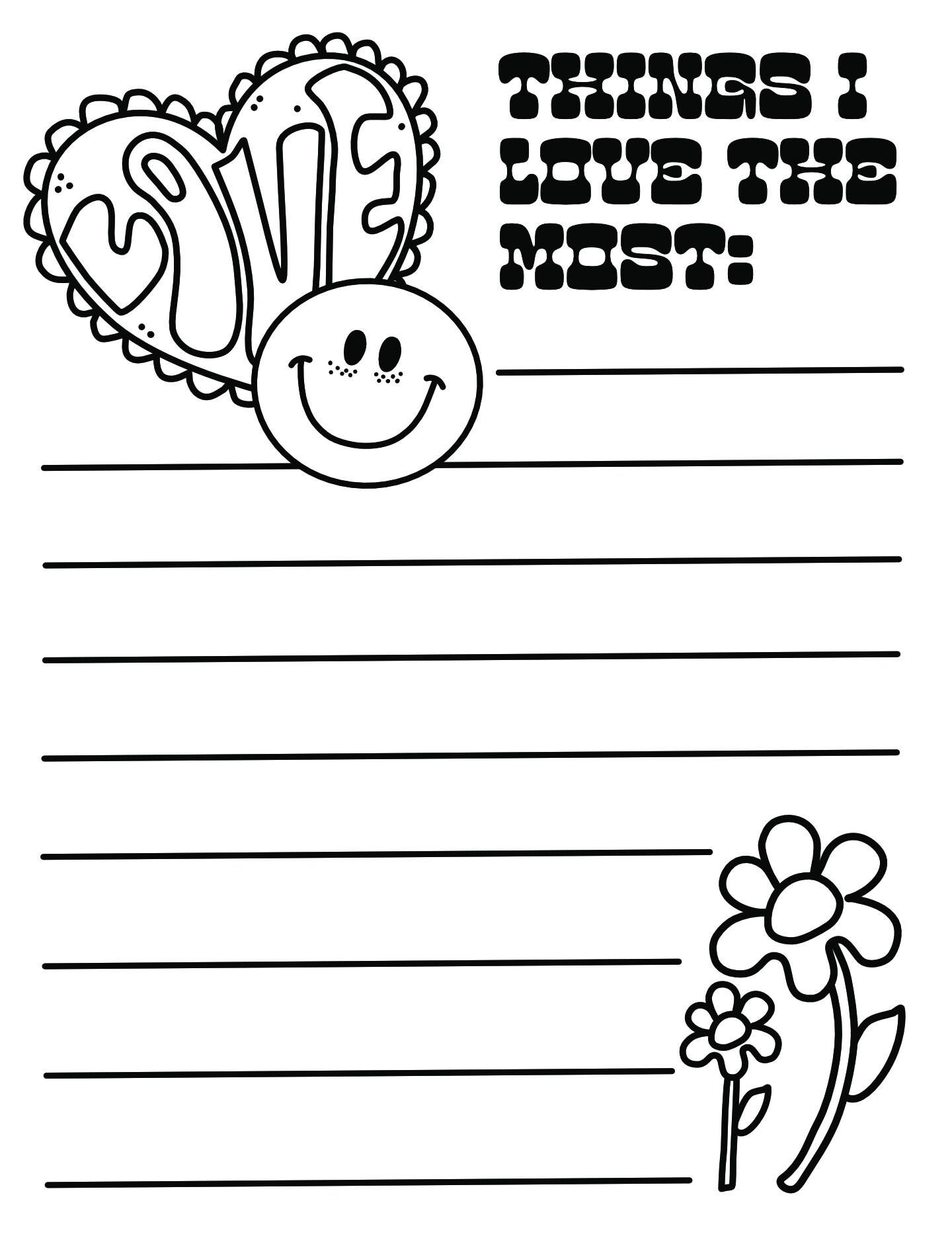 7 GROOVY VALENTINE’S Day Coloring Pages - Etsy