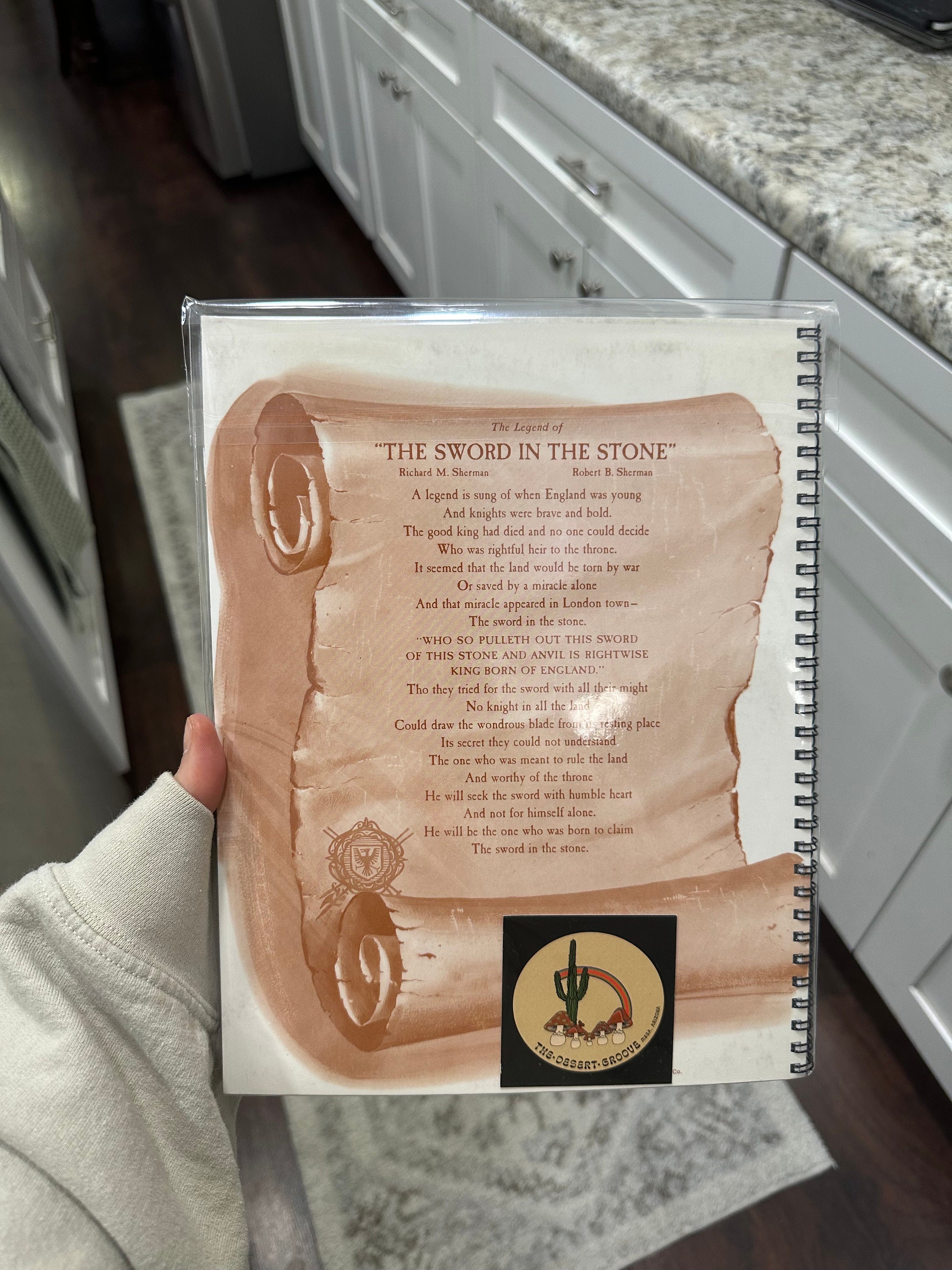 Vinyl Record Cover Notebook - Sword in the Stone - Etsy