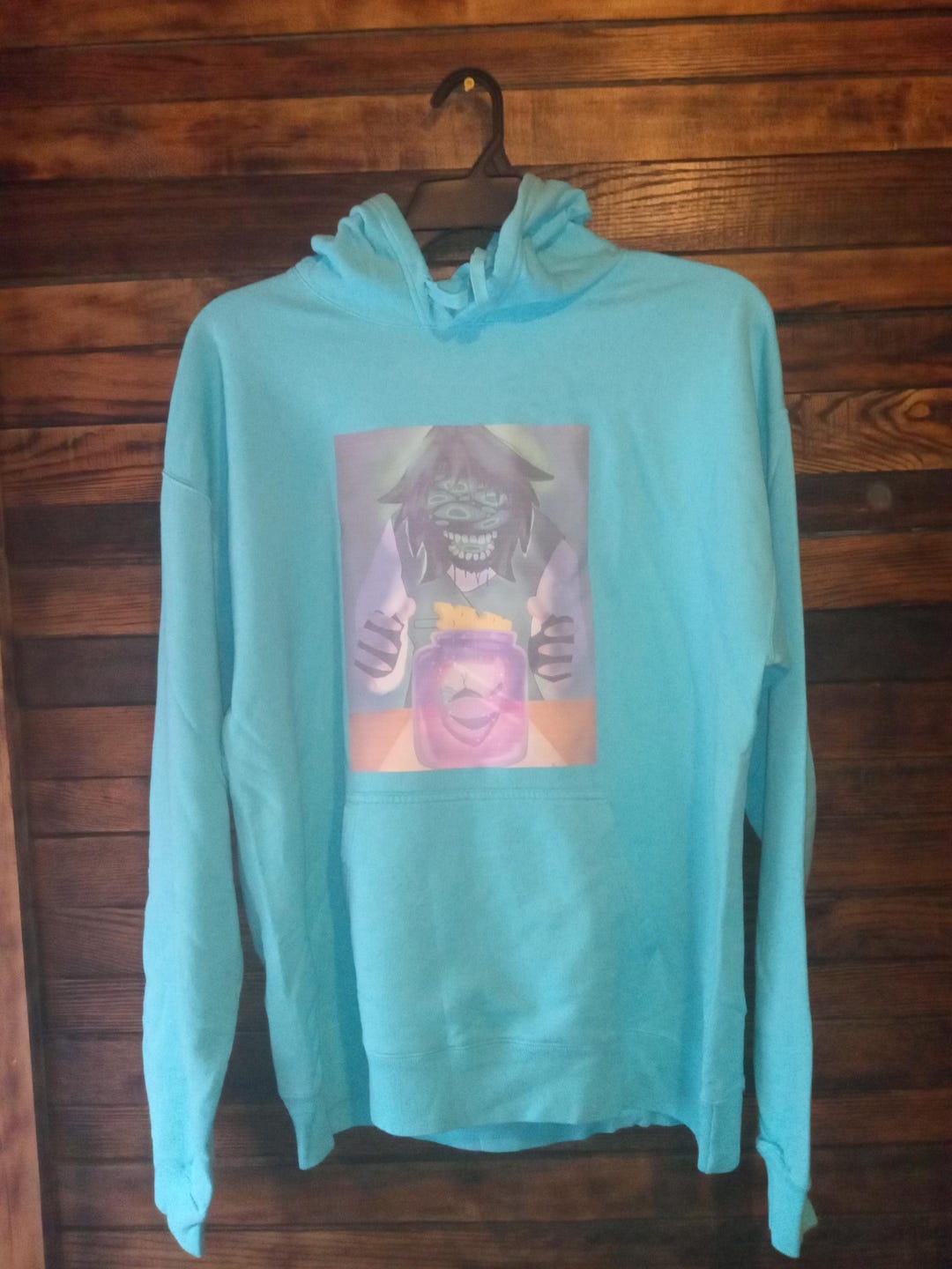 Spooky Cryptid Monster Anime Printed on Hoodie Size Large - Etsy