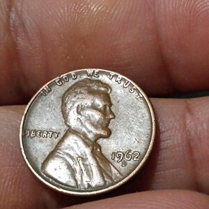 Collectable 1962 D Mint Mark Lincoln Penny Rare Coin Collection "weak L ...