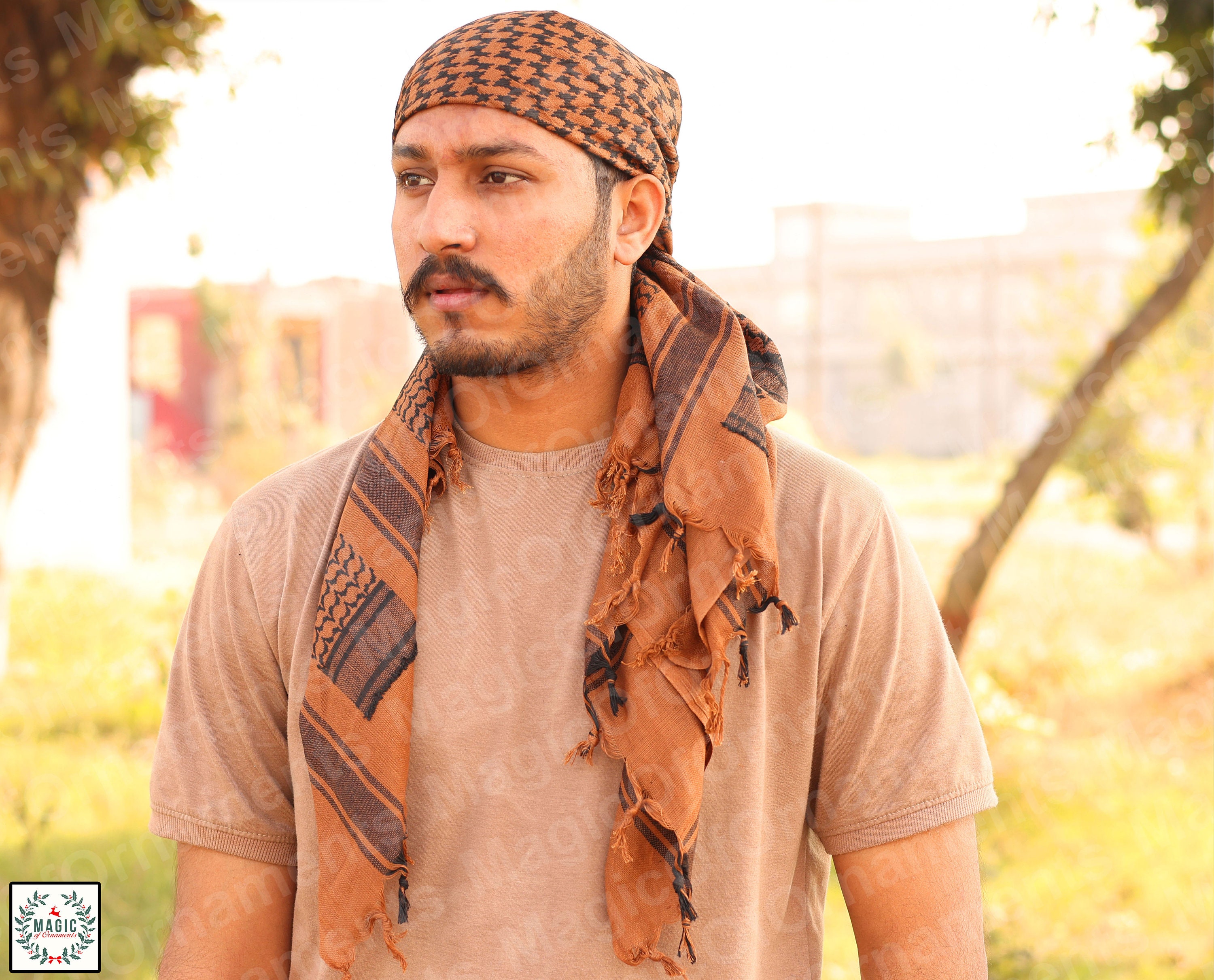 Palestine Keffiyeh Shemagh Scarf, Arab Style Cotton Head Scarf, Unique ...