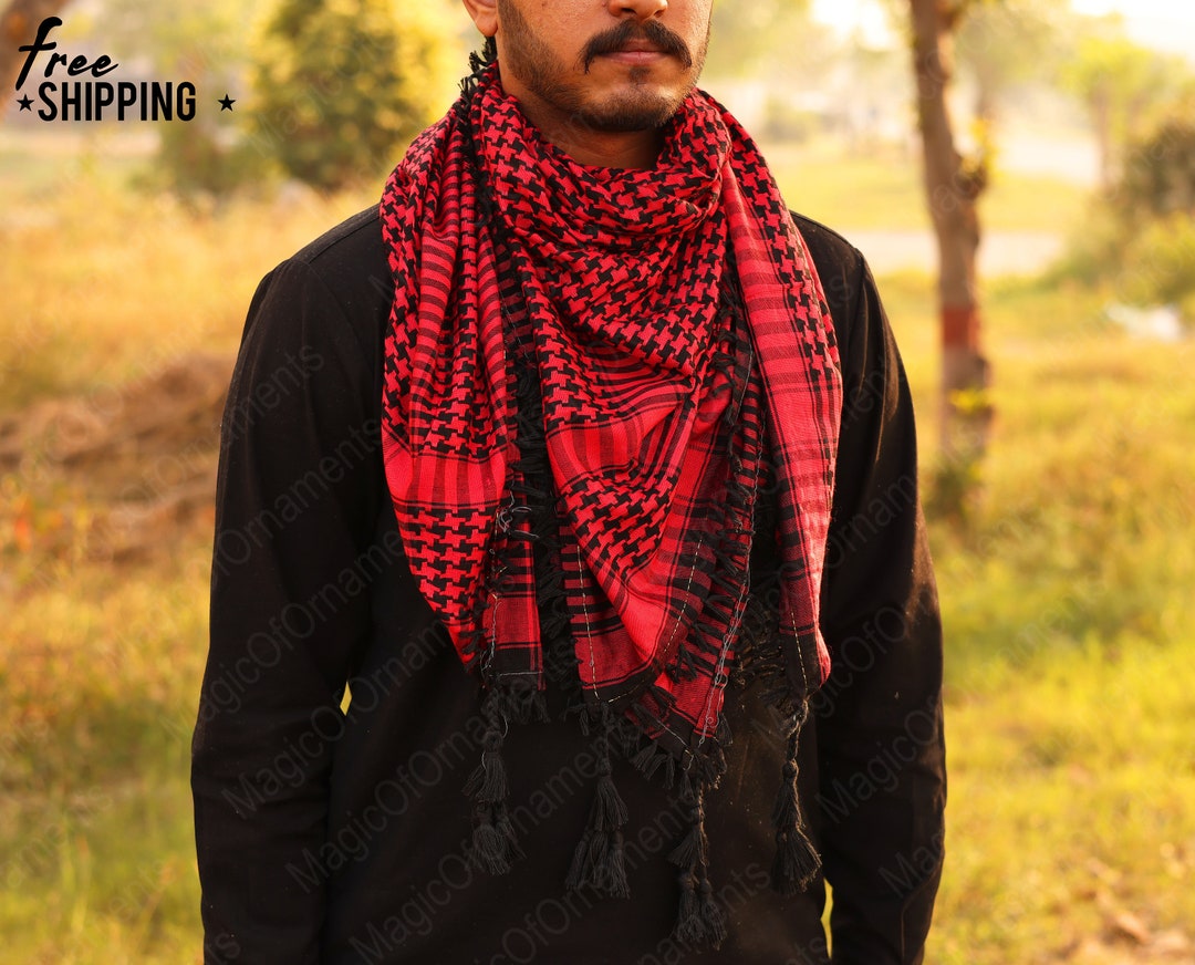 Unique Keffiyeh Shemagh Scarf, Arab Style Palestine Shemagh, Vintage ...