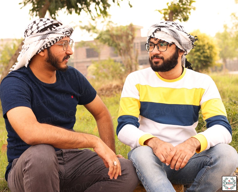 Palestine Keffiyeh Shemagh Scarf, Vintage Traditional Palestinian ...