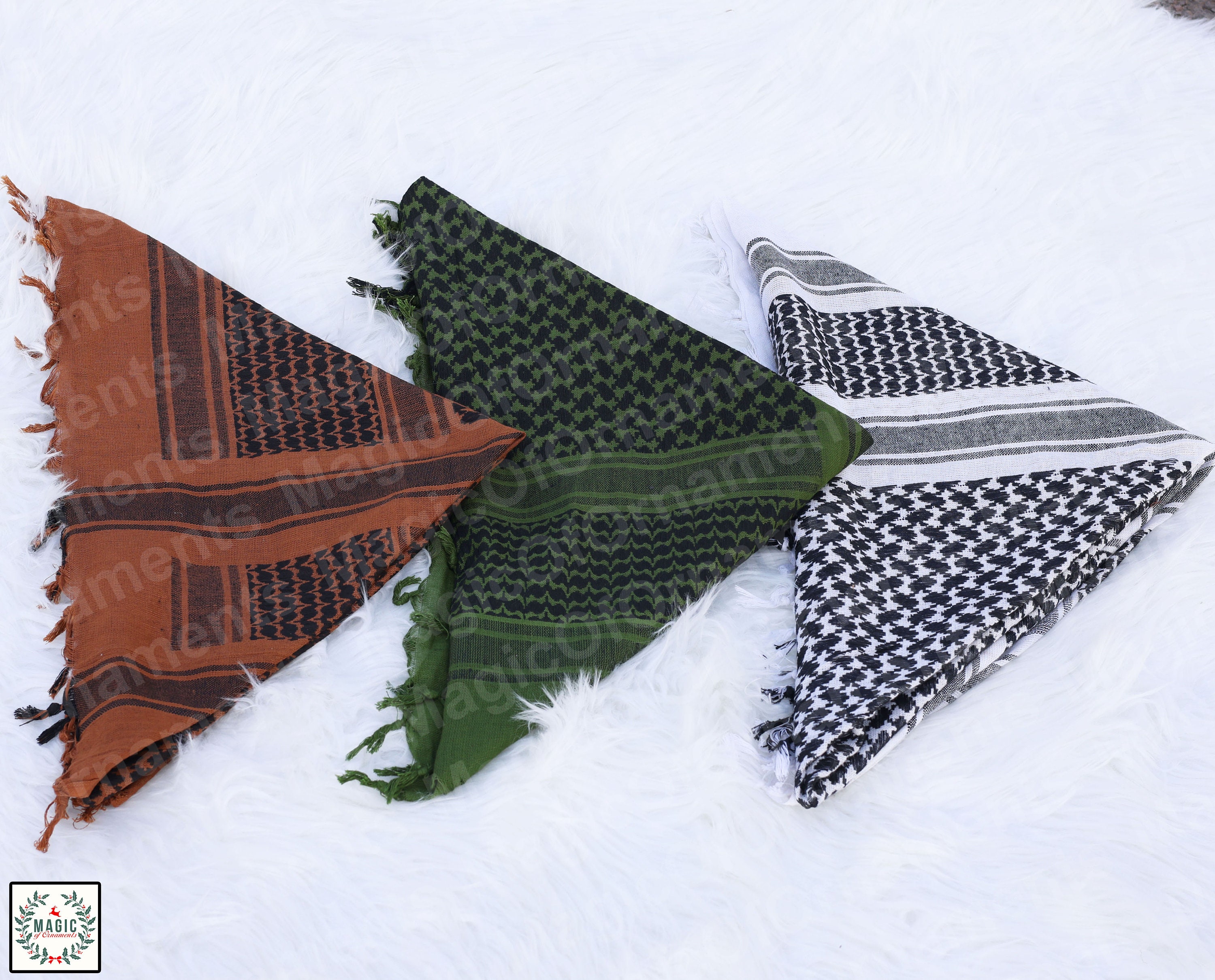 Palestine Keffiyeh Shemagh Scarf, Arab Style Cotton Head Scarf, Unique ...