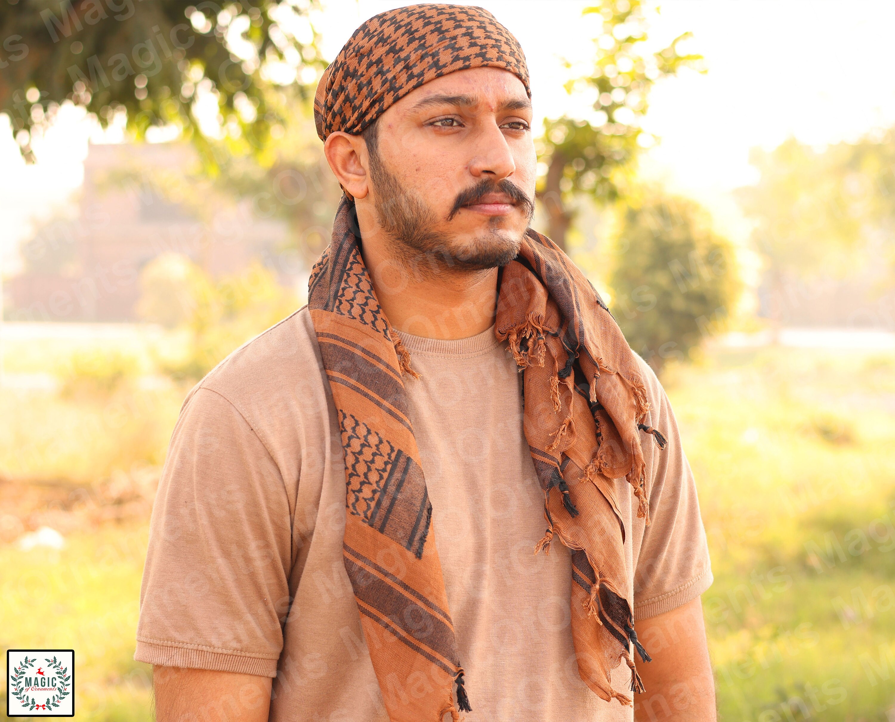 Palestine Keffiyeh Shemagh Scarf, Arab Style Cotton Head Scarf, Unique ...