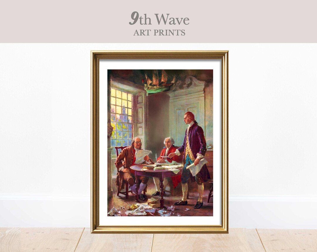 Declaration of Independence Print, Early American Art, Instant Download ...