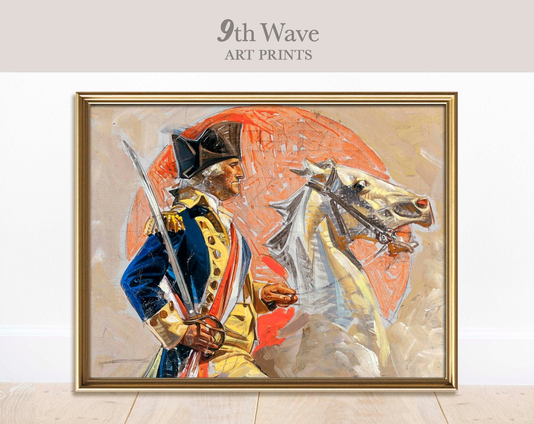 Patriotic Print, George Washington Print, Instant Download Wall Decor ...