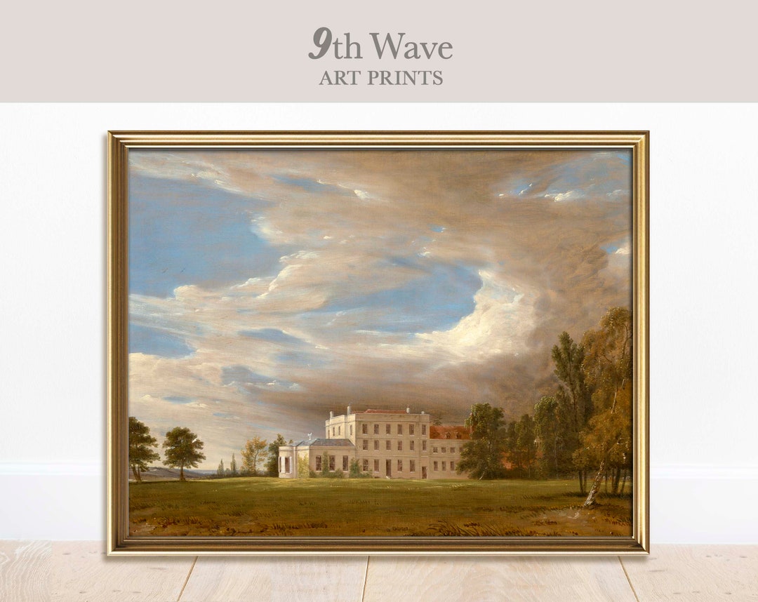 Antique Country House Print | Vintage House Instant Download Wall Decor ...