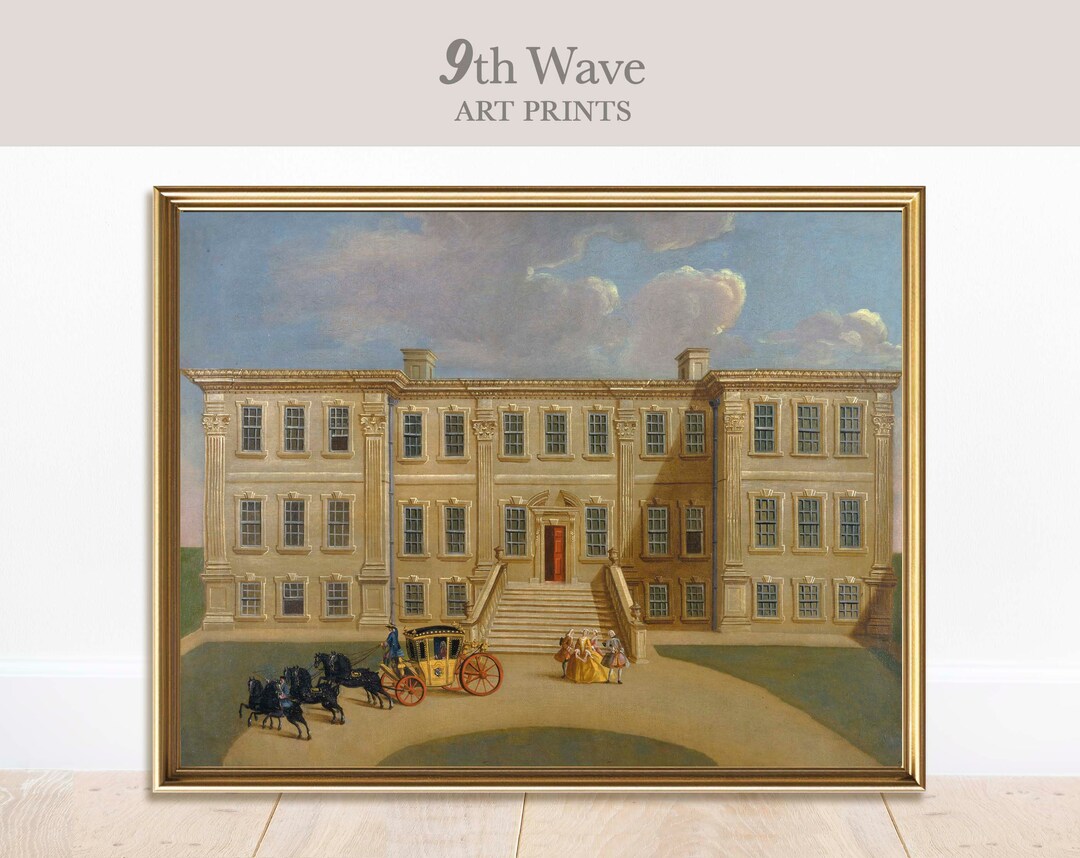 Antique Country House Print | Vintage House Instant Download Wall Decor ...