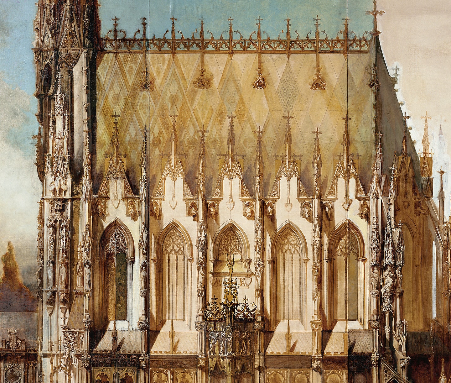 Architectural Drawing Print | Instant Download Wall Decor | Gothic Hand ...