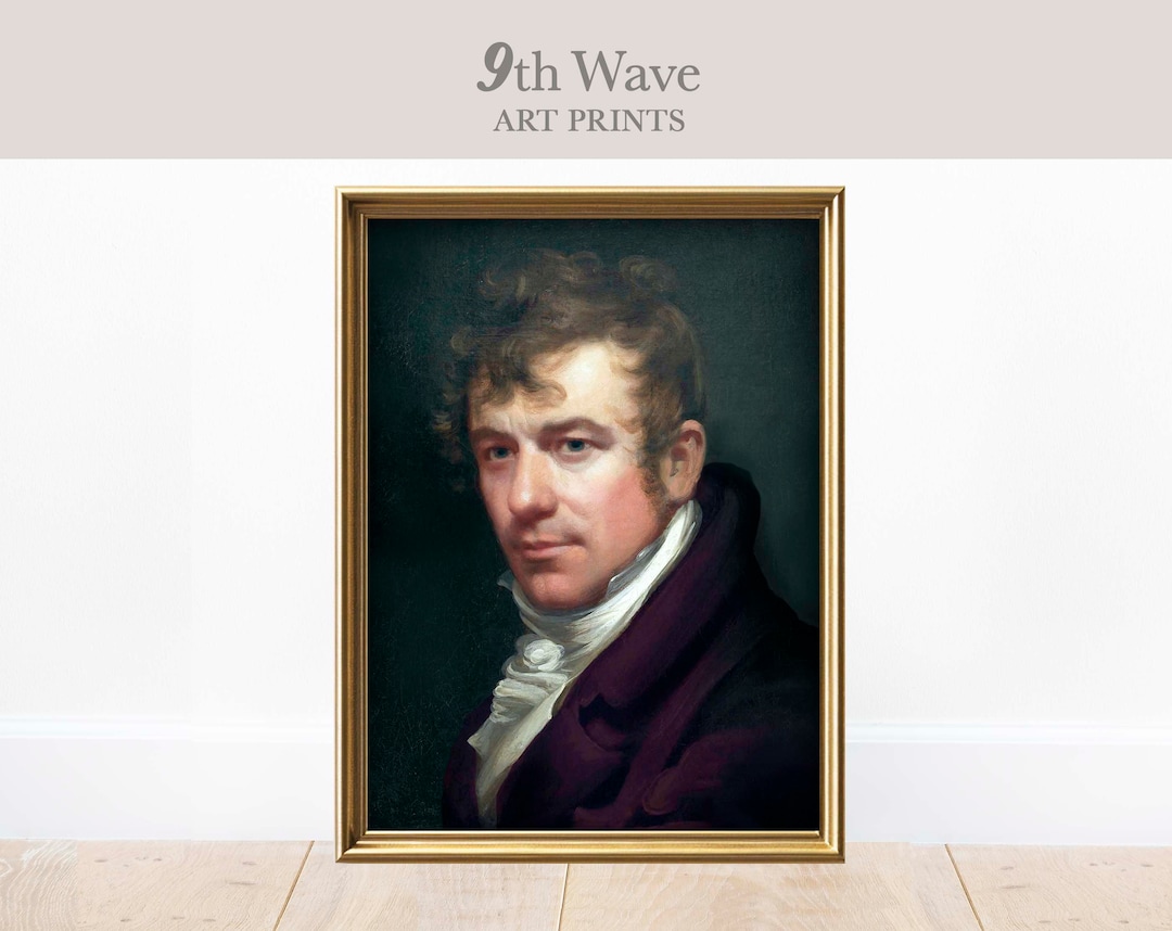 Regency Gentleman Painting | Vintage Portrait of a Man Print | Instant ...