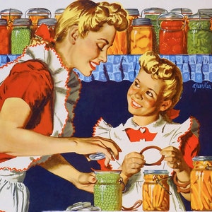 Retro Kitchen Print, 1940s Kitchen Print, Vintage Ad Instant Download ...