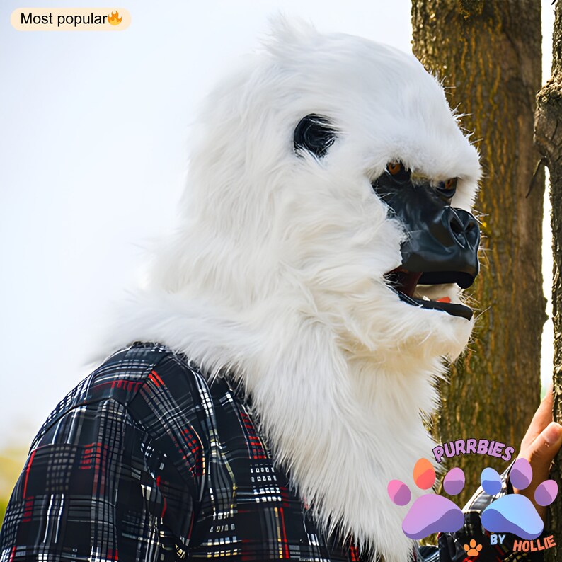 Monkey Fursuit Head for Adults: Unique Holiday Gift Handmade - Etsy