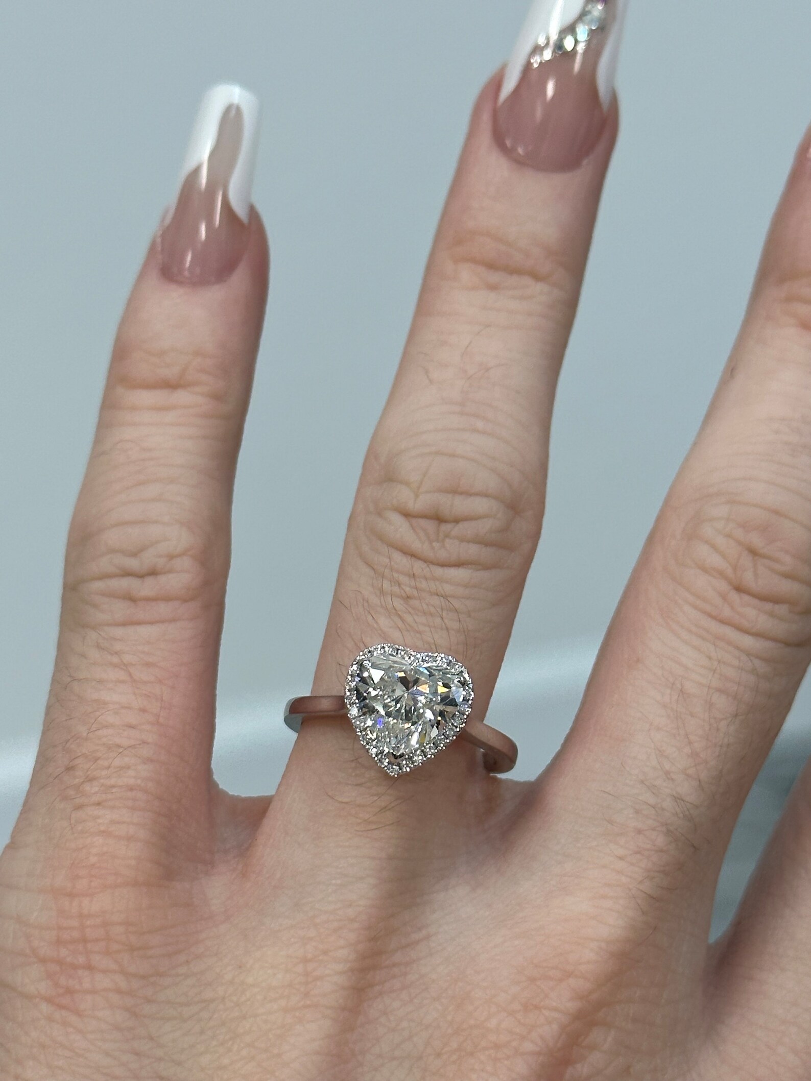 2.52ctw Heart Cut Diamond Engagement Ring - Etsy