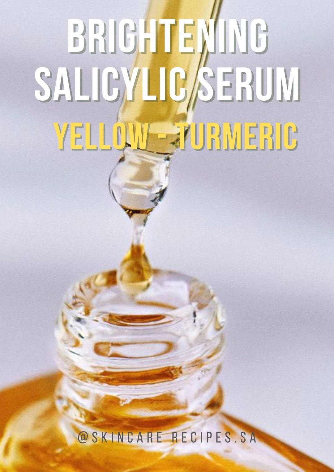 Turmeric Salicylic Acid Serum Recipe (yellow Oil Serum) Serum ...