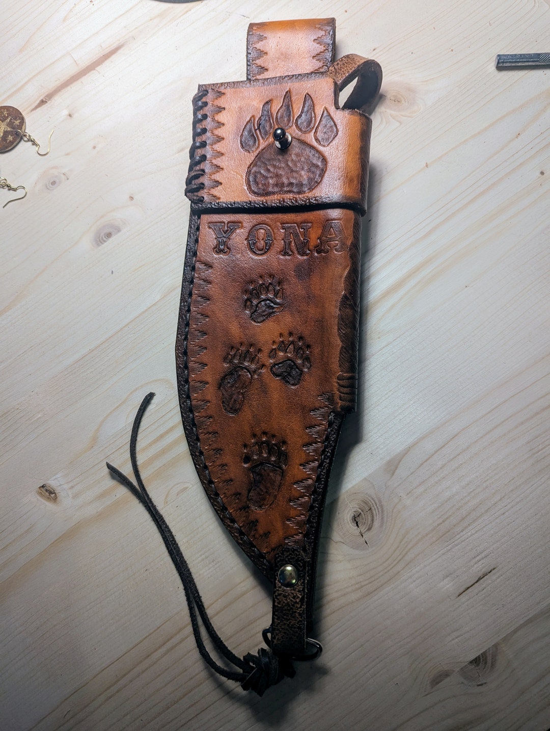 Leather Bowie Knife Sheath - Etsy